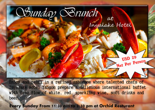 WEEKEND BRUNCH - INYA LAKE HOTEL SUNDAY BRUNCH - MYANMORE