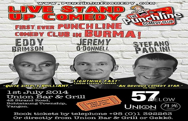 STAND UP COMEDY LIVE @ UNION BAR - MYANMORE