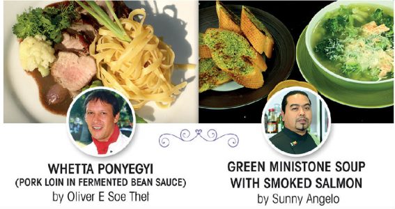 WHETTA PONYEGYI & GREEN MINISTONE SOUP WITH SMOKED SALMON - MYANMORE