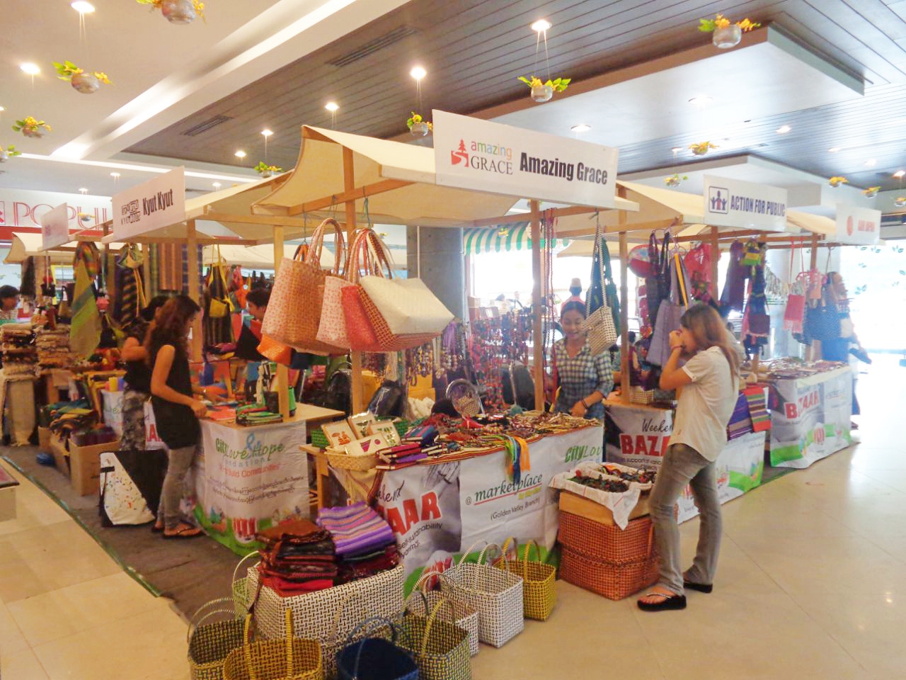 Social Enterprises at Weekend Bazaar - MYANMORE