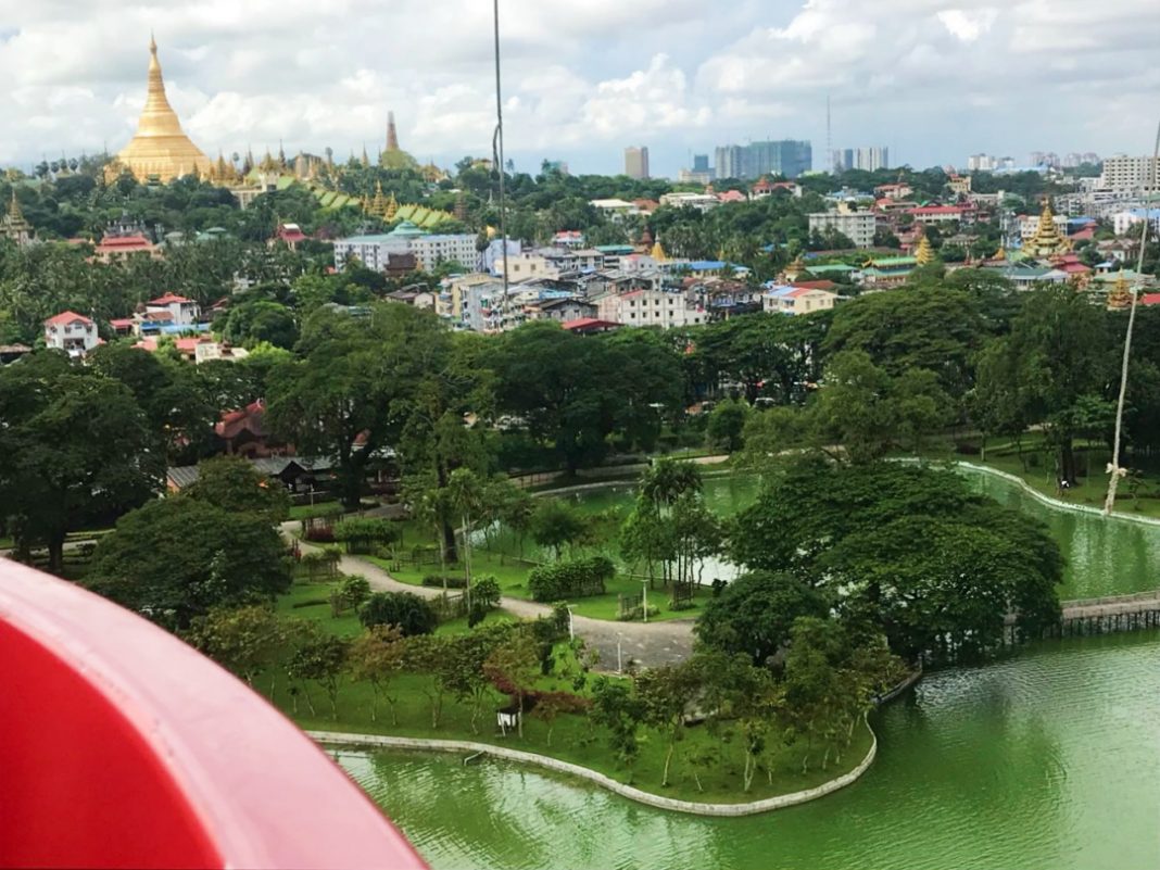 Flying Over Yangon : Yangon from Bird's Eye View - MYANMORE