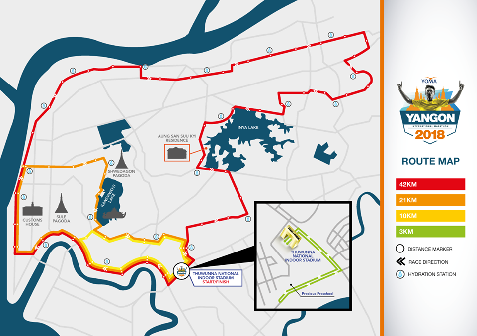 Yoma Yangon Marathon to cause road closures this weekend - MYANMORE