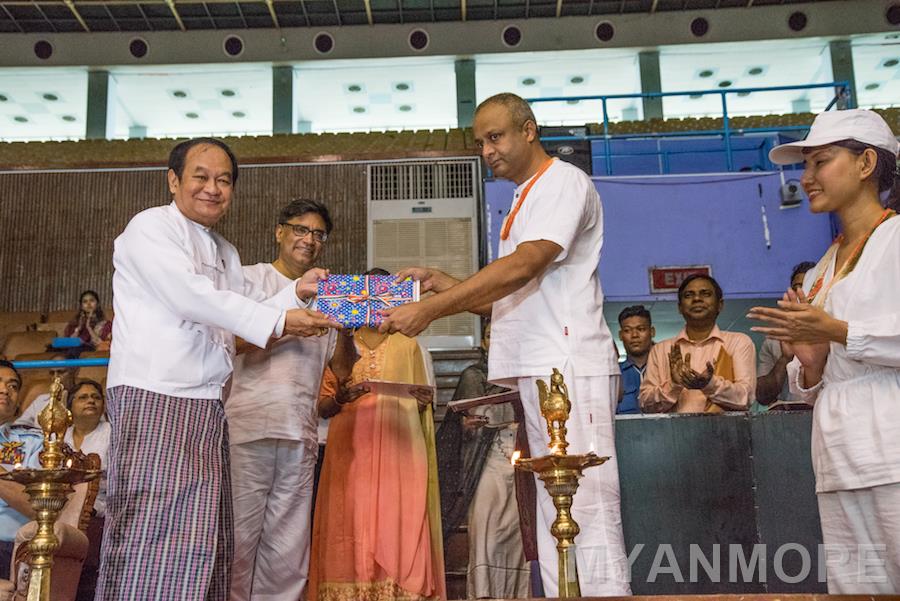 Fourth International Day of Yoga at Thuwana Indoor Stadium - MYANMORE