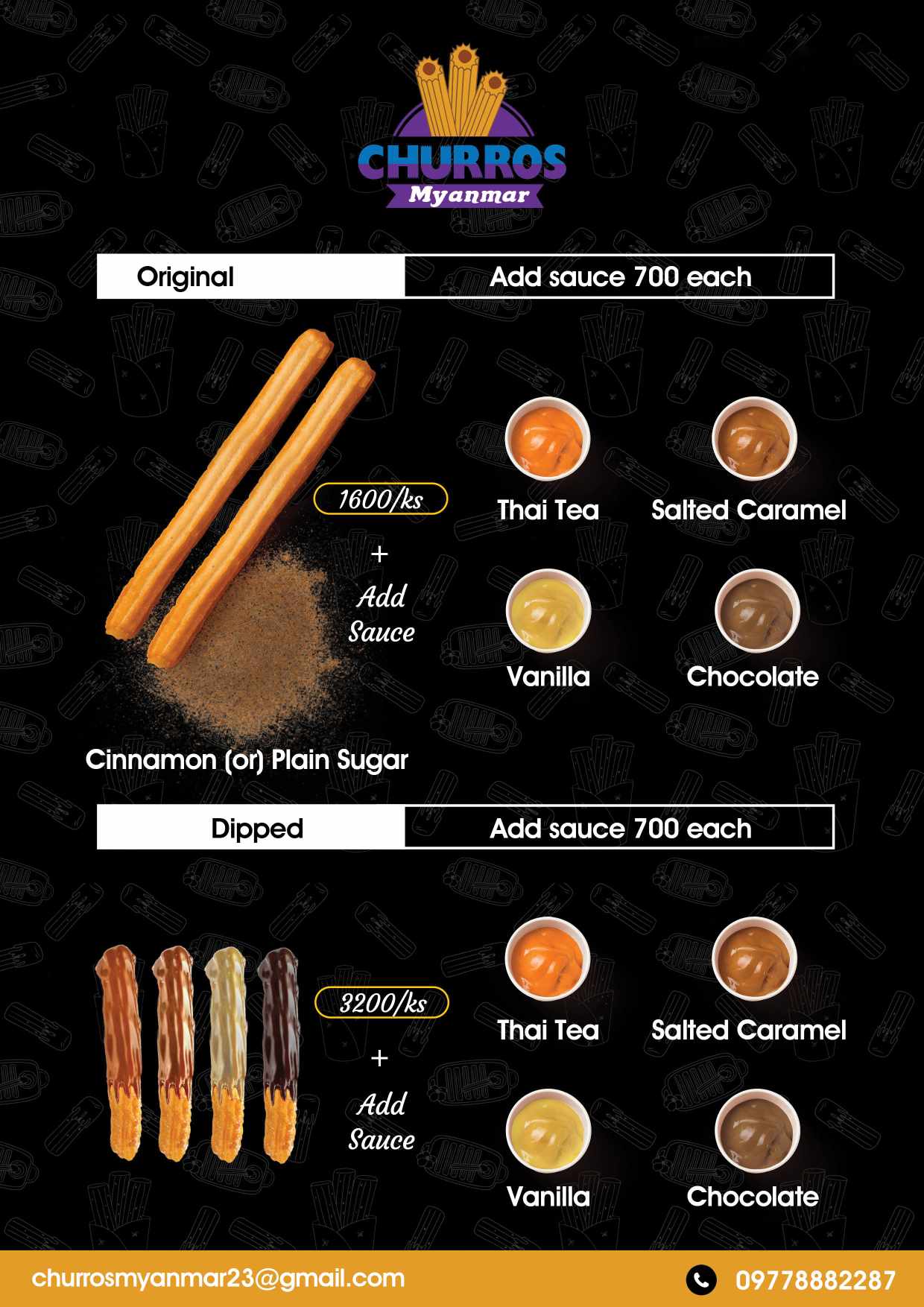 Churros Myanmar ready to serve crispy treats - MYANMORE