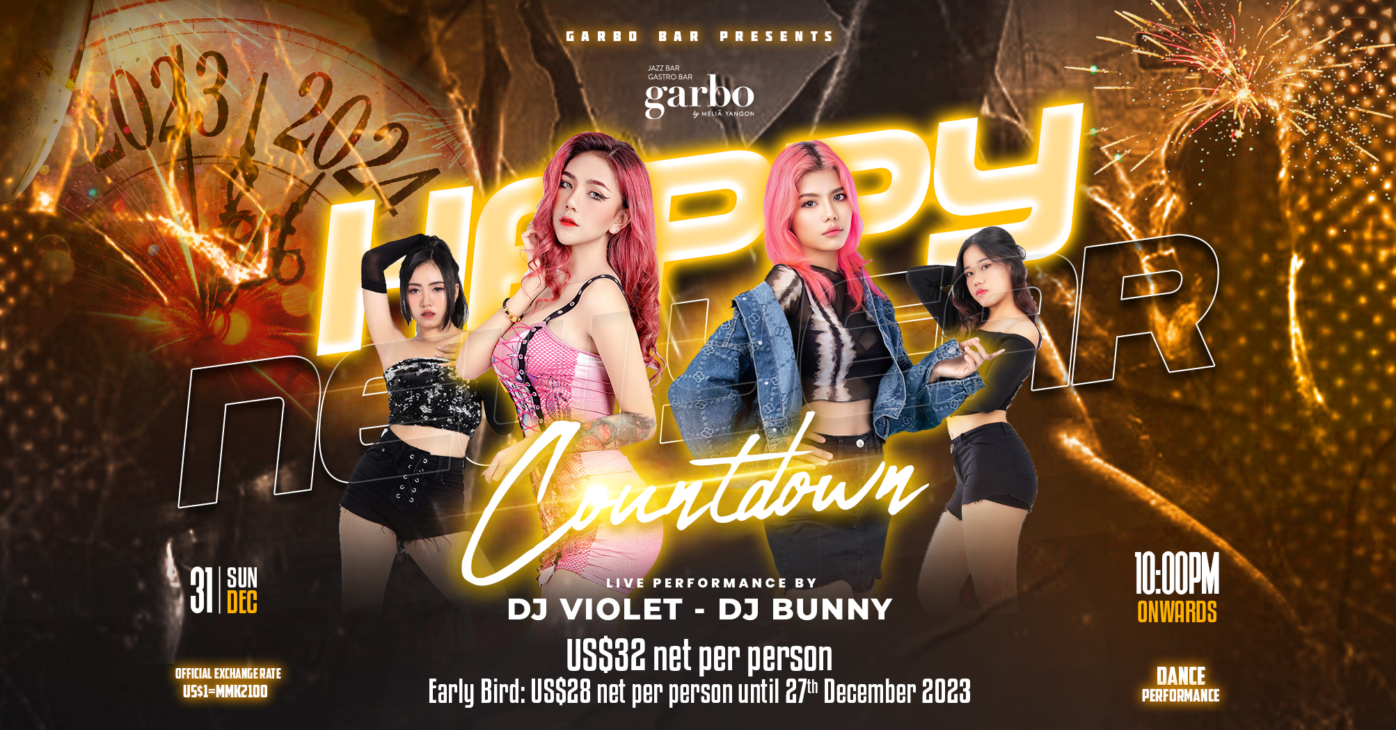 Dopest New Year countdown parties in Yangon - MYANMORE