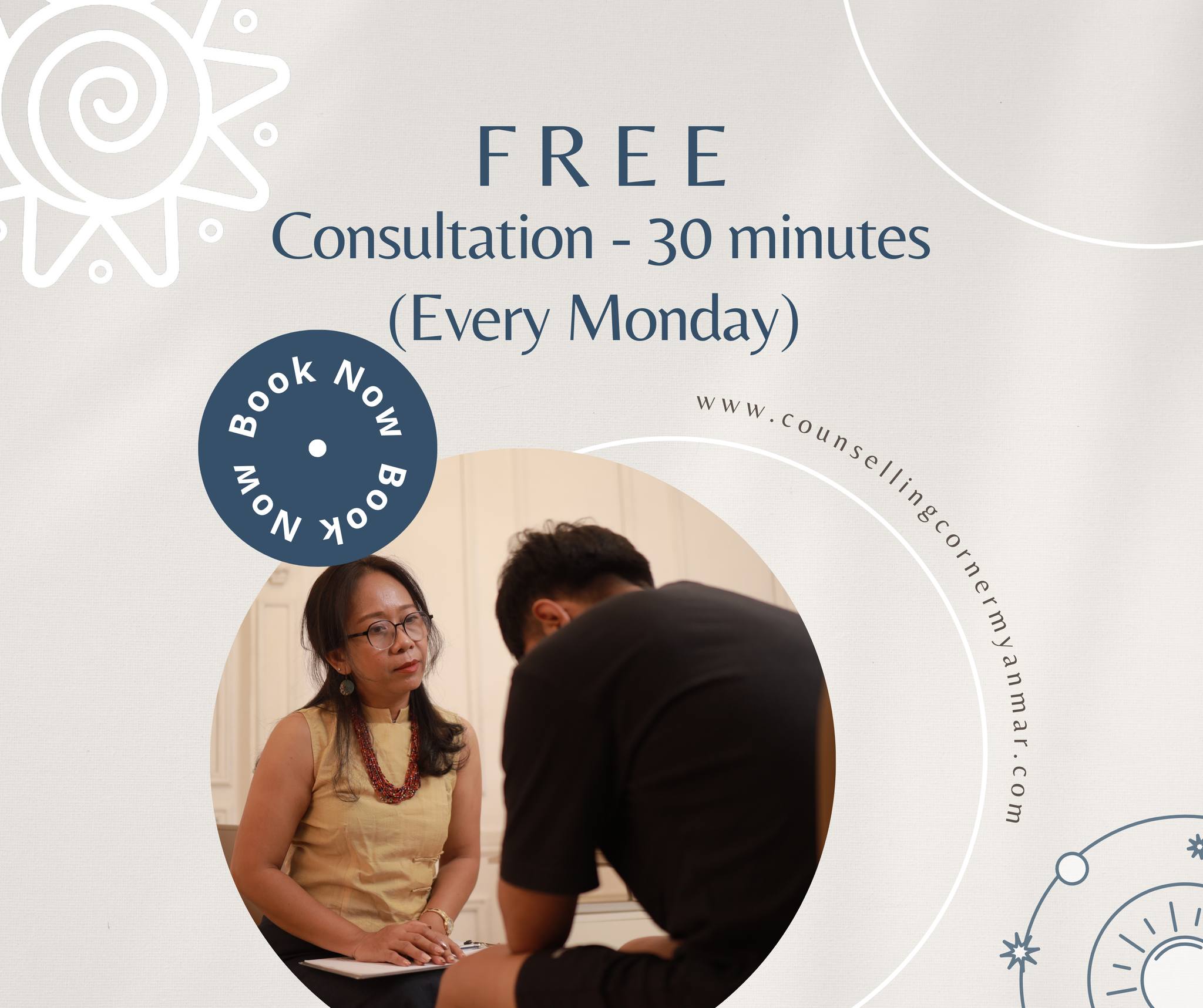 June free consultation at Counselling Corner for mental well-being - MYANMORE