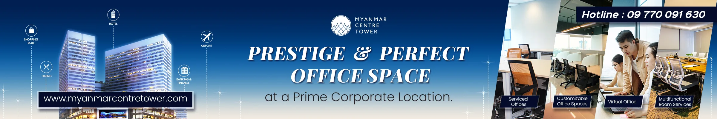 Introducing M Tower - Yangon’s first truly office tower, offering premium office space and ...